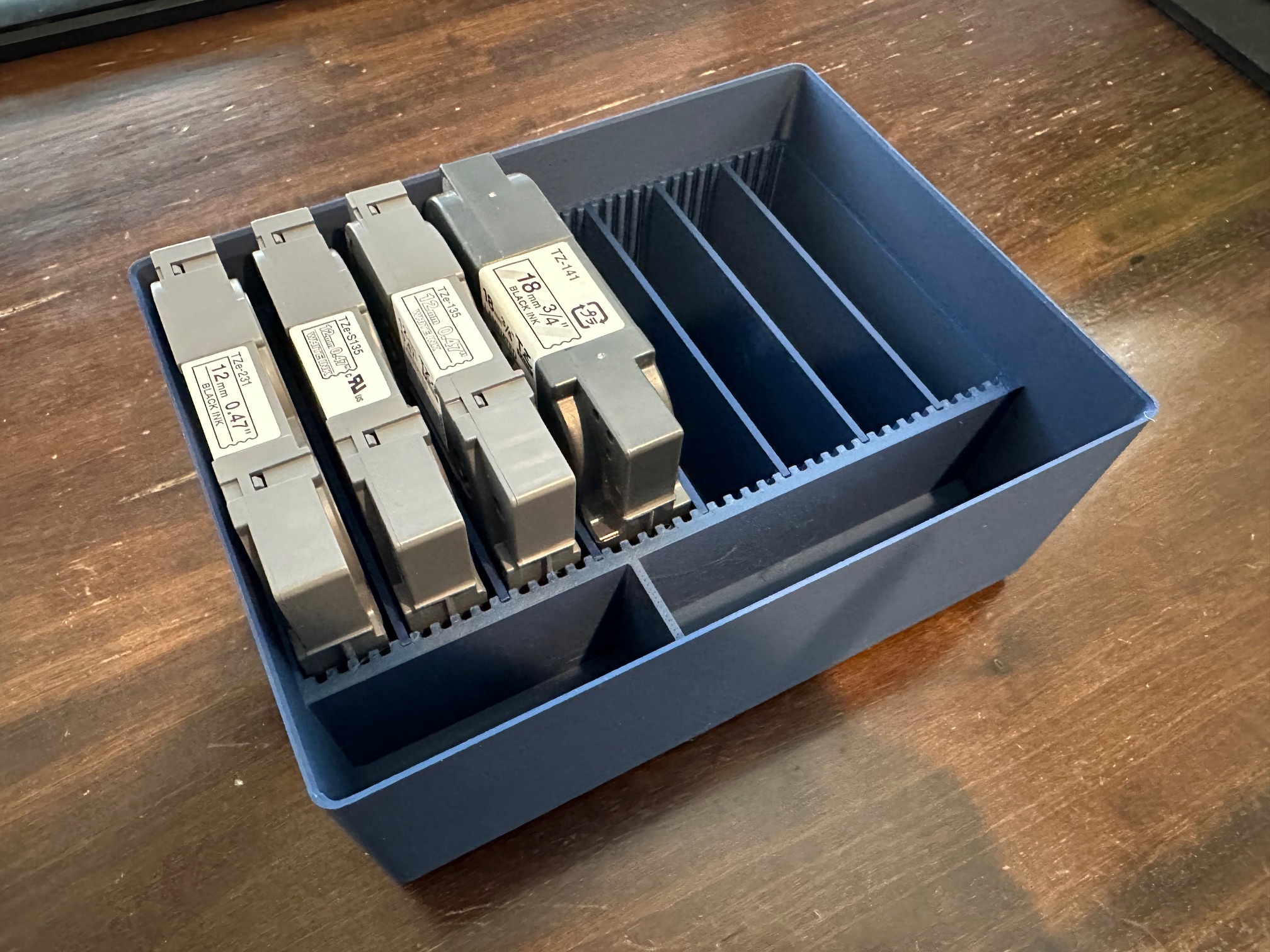 TZe Tape Gridfinity Box by FatCat | Download free STL model ...