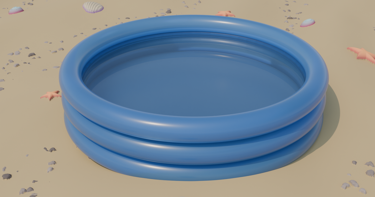Inflatable Pool by LukeHodde | Download free STL model | Printables.com