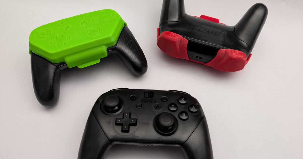 Clip-On Protective Cover for Nintendo Switch Pro Controllers by Chrisfu ...