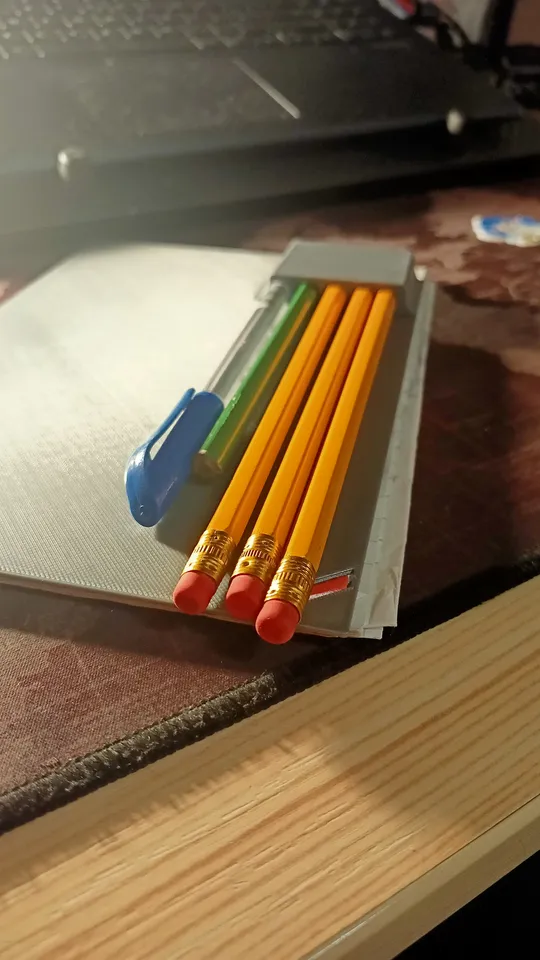 notebook cover with pencil holder by Mateo | Download free STL model ...