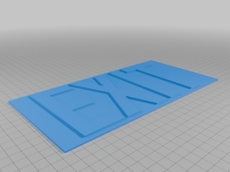 Exit Sign by The3DSignGuy | Download free STL model | Printables.com