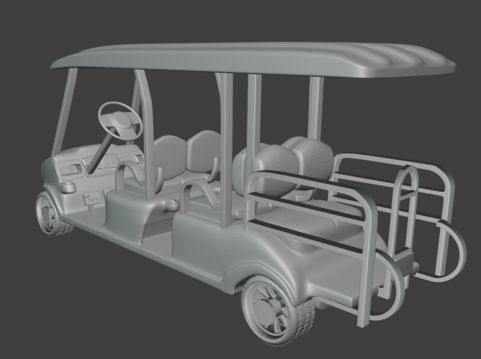 Golf Cart 6 Seater Moveable by Jaxon Zwart | Download free STL model ...