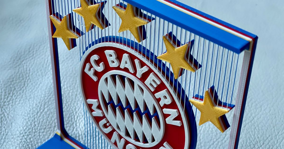 Floating Crest - FC Bayern München by vmLOGIC | Download free STL model ...