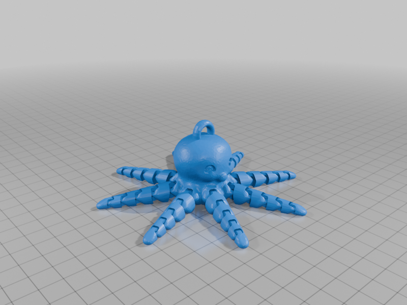 Mini octopus with keychin by ZDStudios | Download free STL model ...