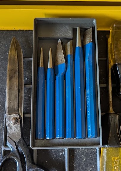 Gridfinity Cold Chisel Set Tray by damien.d2 | Download free STL model ...