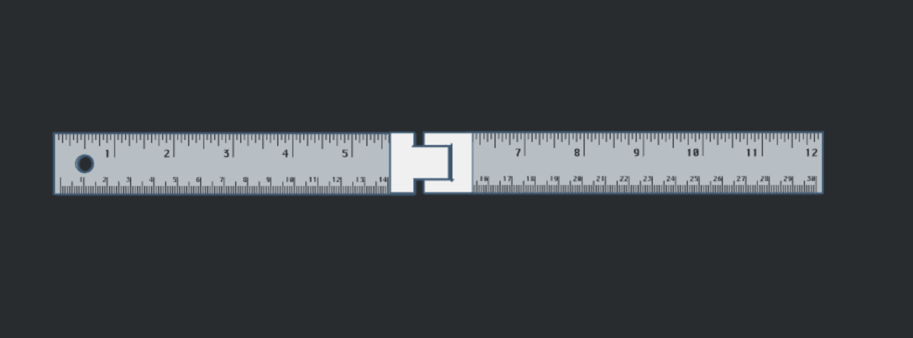 Foldable Ruler V1.2 by Reaper3D | Download free STL model | Printables.com