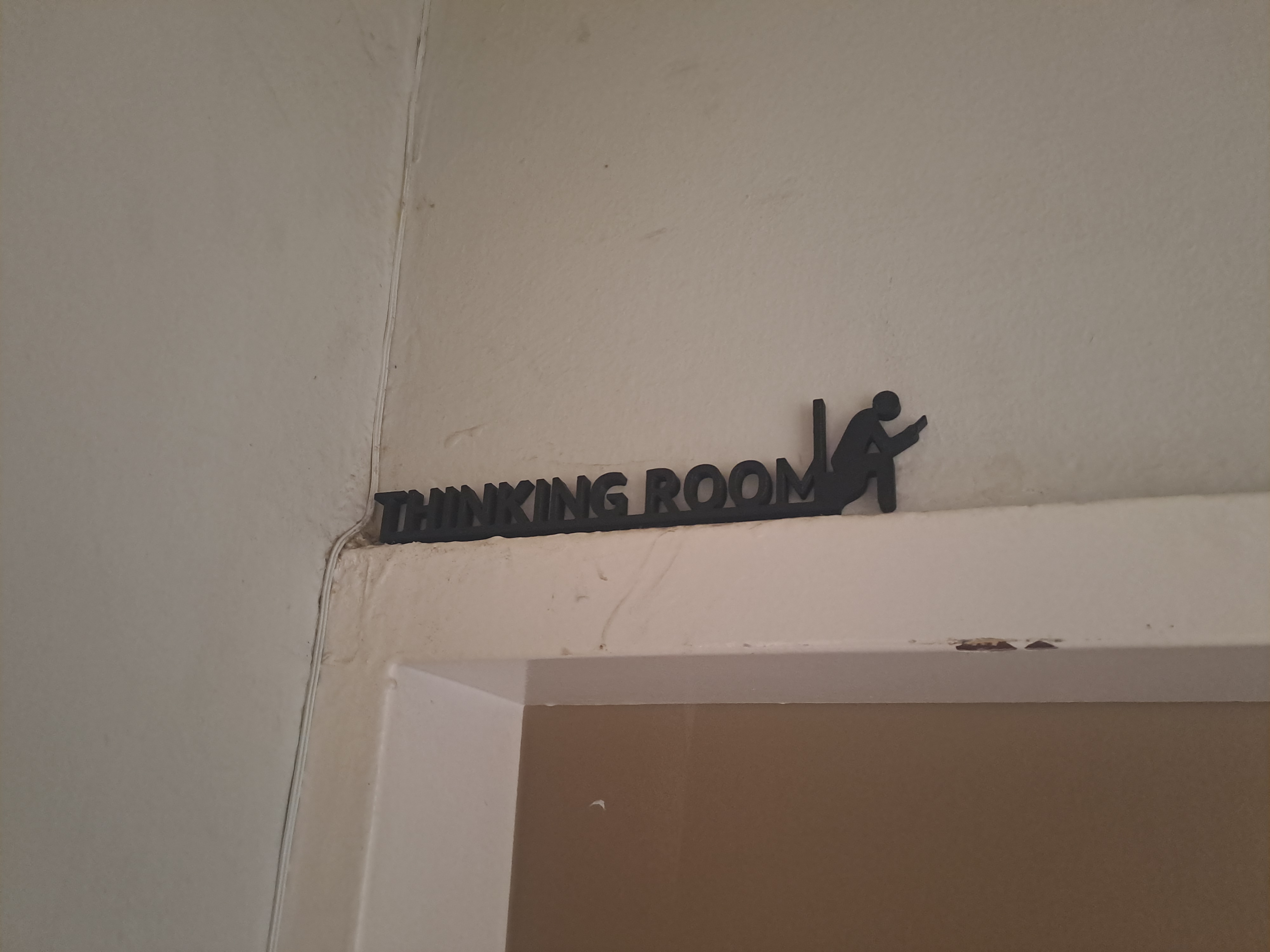 Thinking Room- Toilet sign by GearGlasses | Download free STL model ...