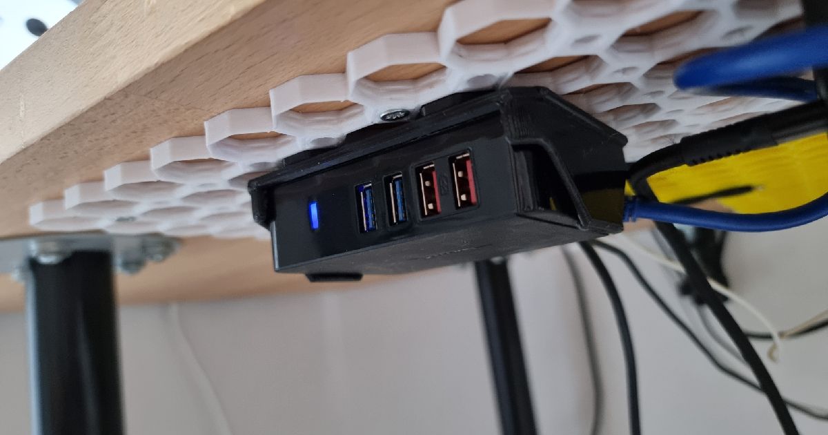 Multiboard Mount for Sabrent USB Hub by stepan.rudenko | Download free ...