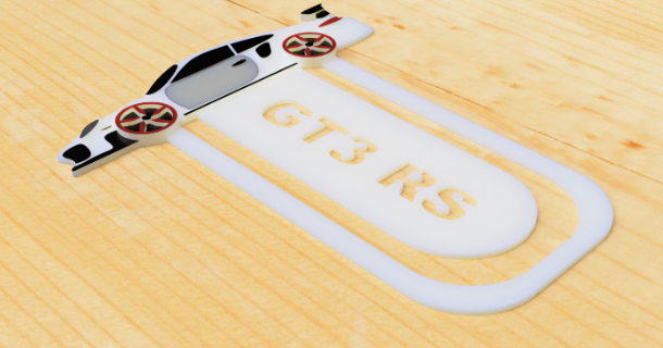 [UPDATED] 2 Color Porsche 911 GT3 Bookmark by Printsational | Download ...