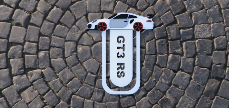[UPDATED] 2 Color Porsche 911 GT3 Bookmark by Printsational | Download ...
