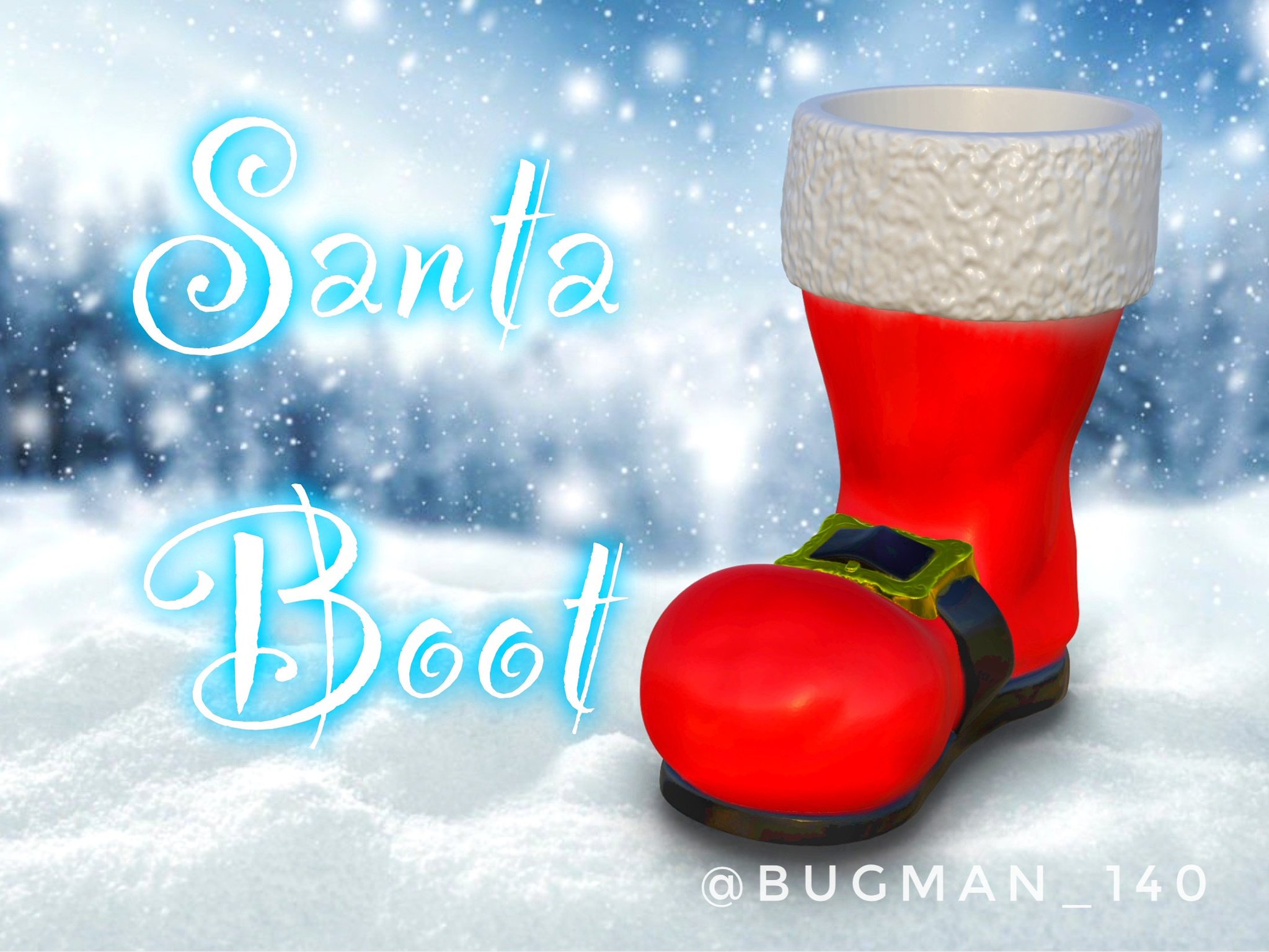 Santa Boot by Loyal Moses | Download free STL model | Printables.com Santa Boot by Loyal Moses | Download free STL model | Printables.com