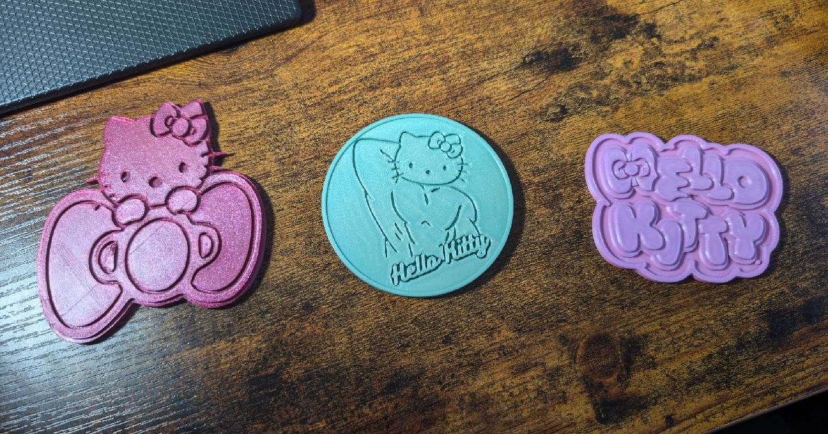 Hello Kitty Magnets by Missingno. | Download free STL model ...