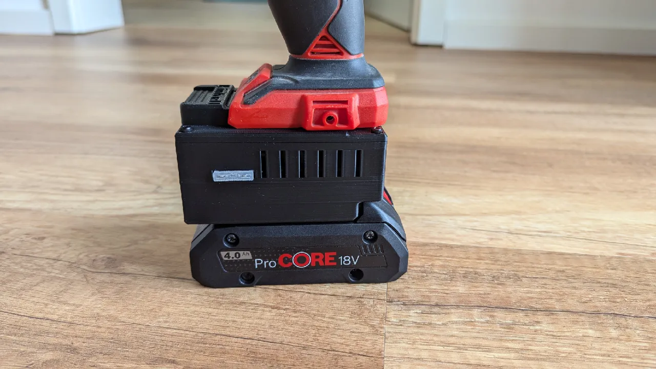 18v Einhell tool to Bosch battery adapter by RedShark | Download free ...