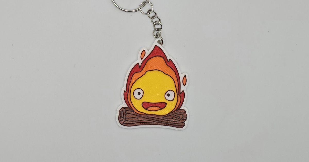 Calcifer Keychain (from Howl's Moving Castle) by FC2M3D | Download free ...