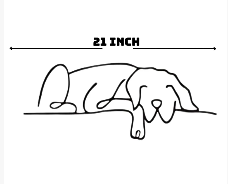 Dog Minimalist Line Art 21 inch. por Dream | Descargar modelo STL ...
