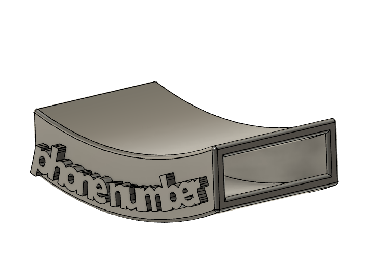 Dog collar name / number tag by Dennis | Download free STL model ...