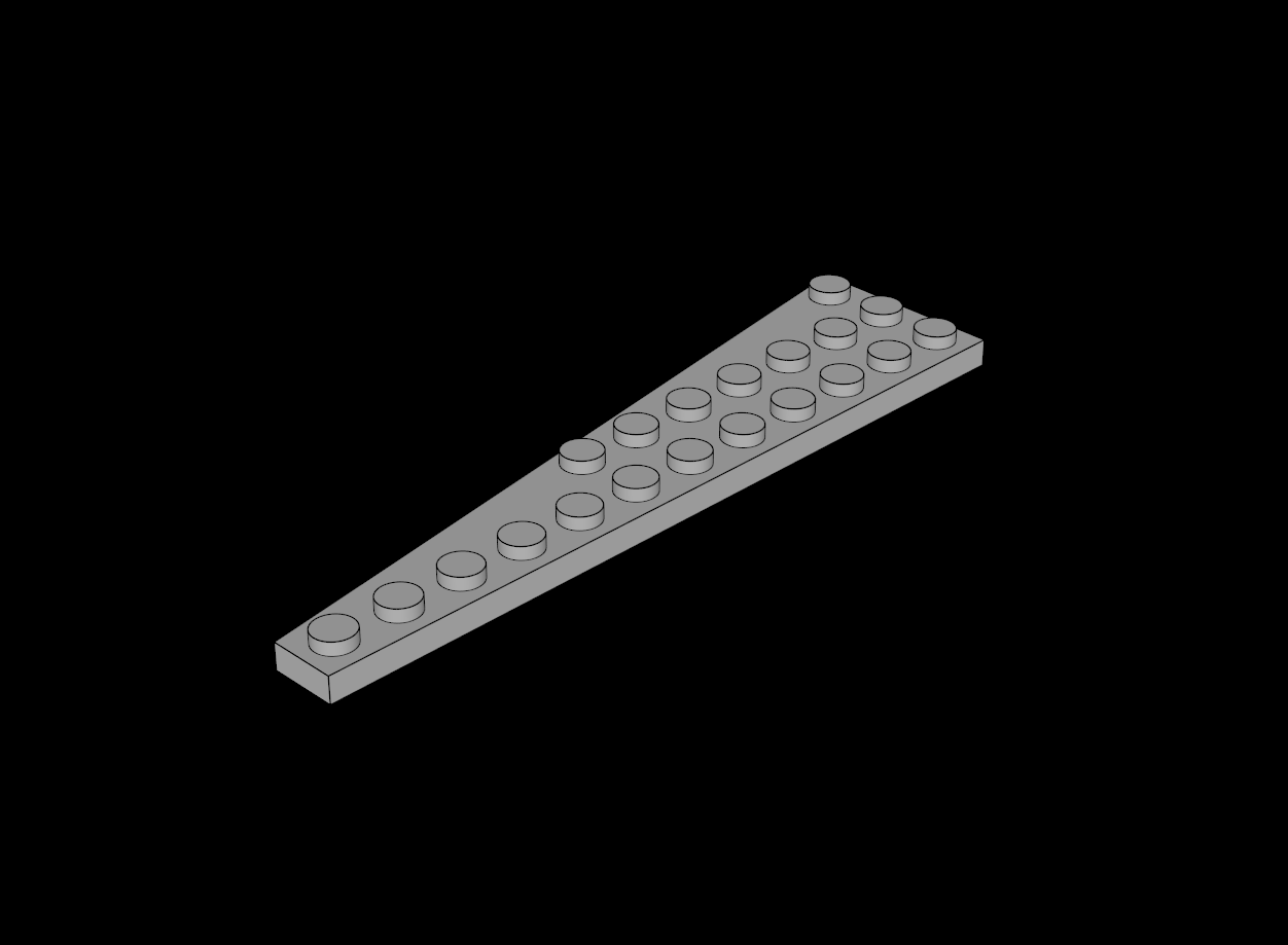 brick Compatible (47398.dat) Wing 3 x 12 Right by infinimorph_eni ...