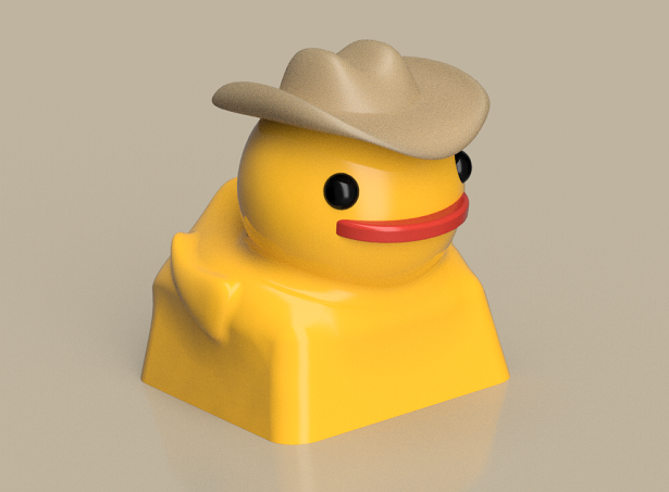 Duck with Hat KEYCAP by etsy etsy | Download free STL model ...