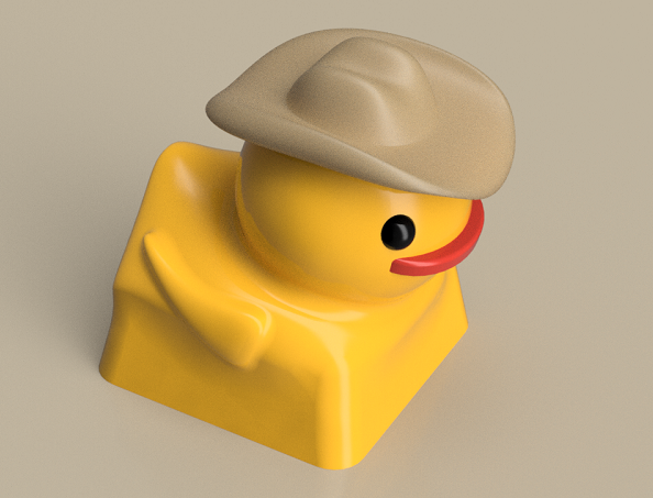 Duck with Hat KEYCAP by etsy etsy | Download free STL model ...