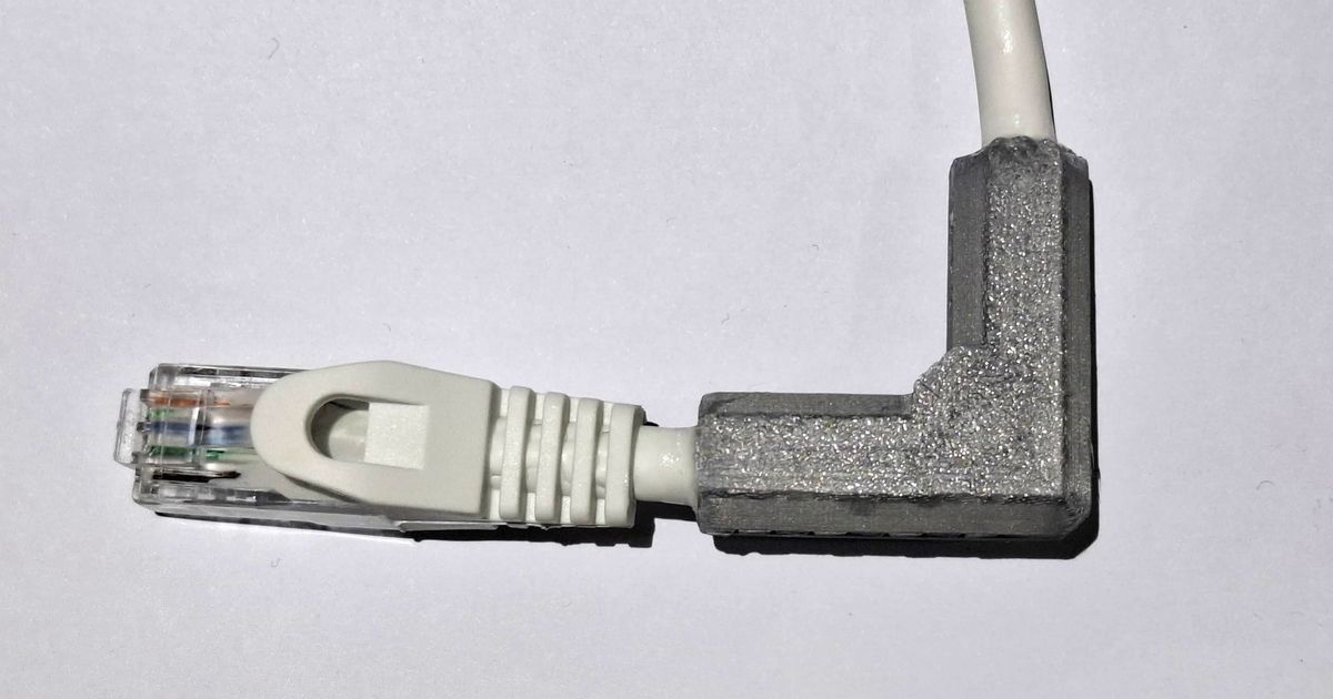 Right Angle Ethernet Cable Holder by MCH170 | Download free STL model ...