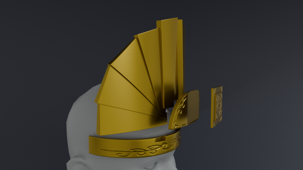 Avatar Kyoshi headdress - Avatar the last airbender by Llanos Ning ...