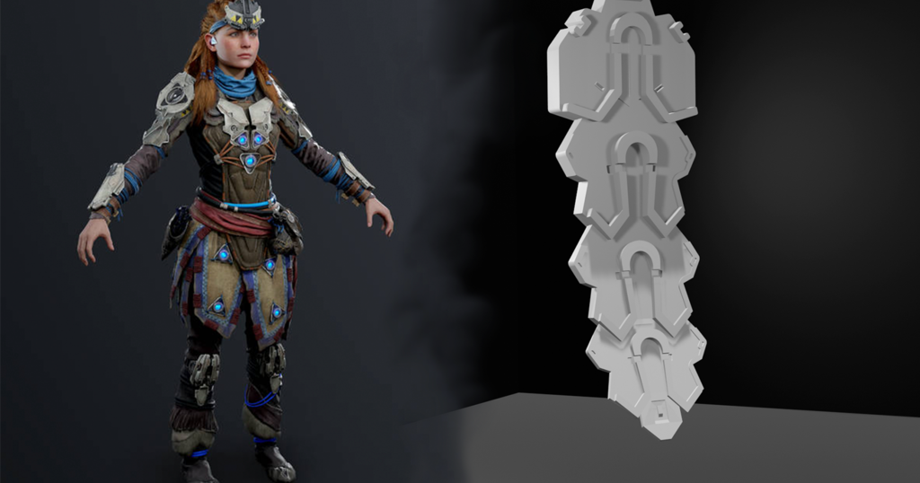 Spine back armor from the Shield weaver armor: Horizon zero dawn and ...