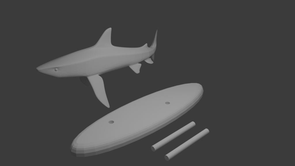 Shark Display by ElLosteaux | Download free STL model | Printables.com