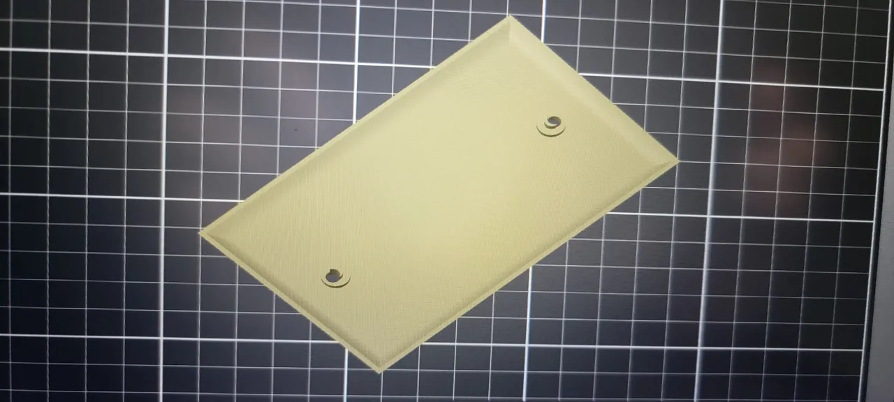 Blank Wall Plate by Jynxx13 | Download free STL model | Printables.com