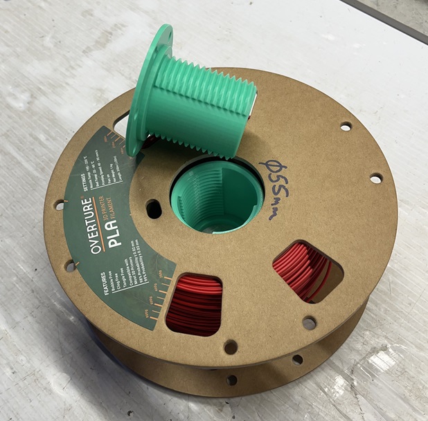 Hub and Spanner for Cardboard Spools by 3D4Me | Download free STL model ...