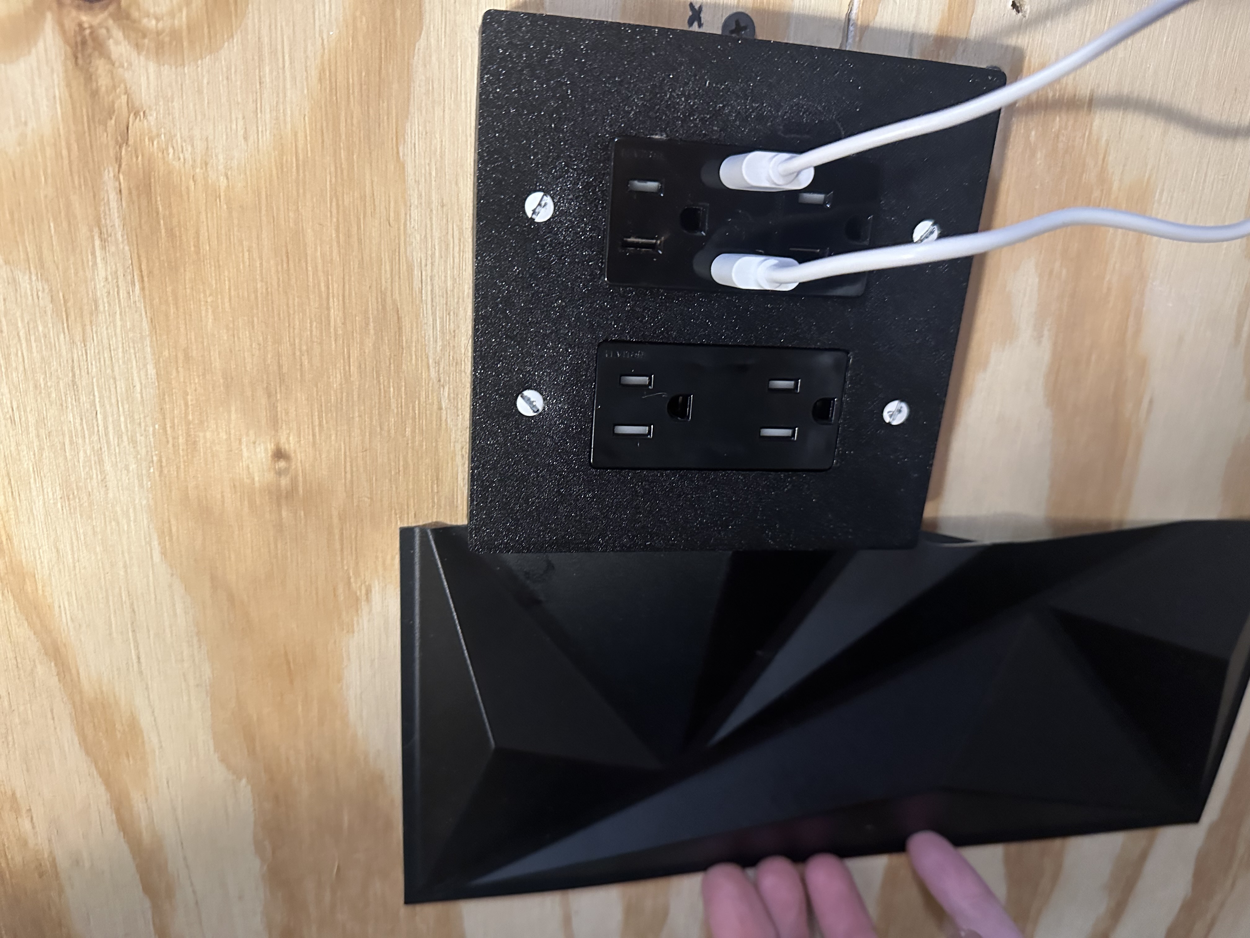 Dual Outlet Protuding Cover (For Raised backsplash or 3D Design Tile ...