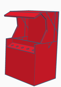 red game cabinet by purple timmy | Download free STL model | Printables.com