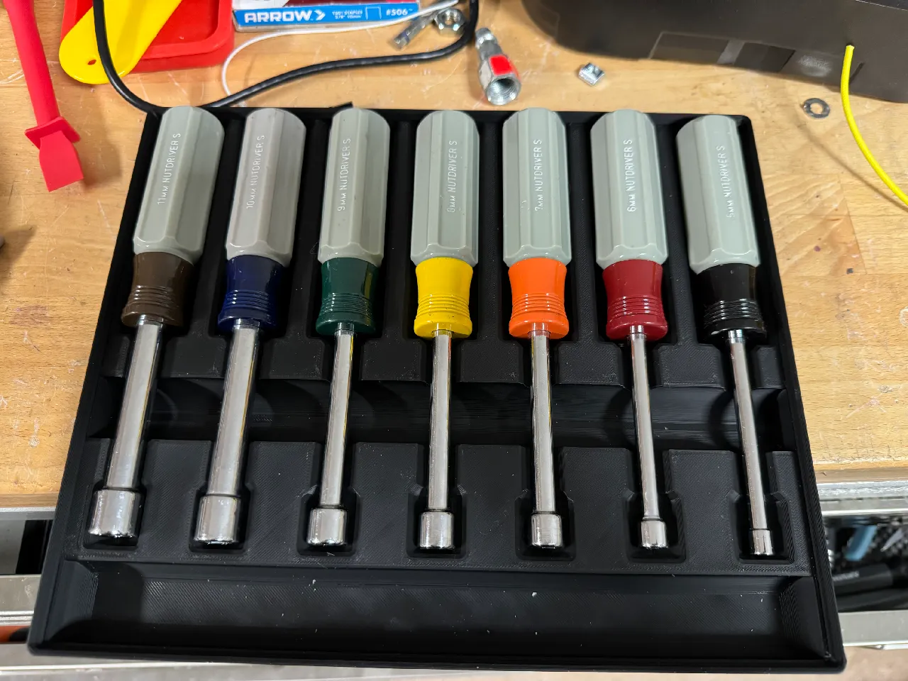 Gridfinity Husky Nut Drivers by Utilitybee | Download free STL model | Printables.com