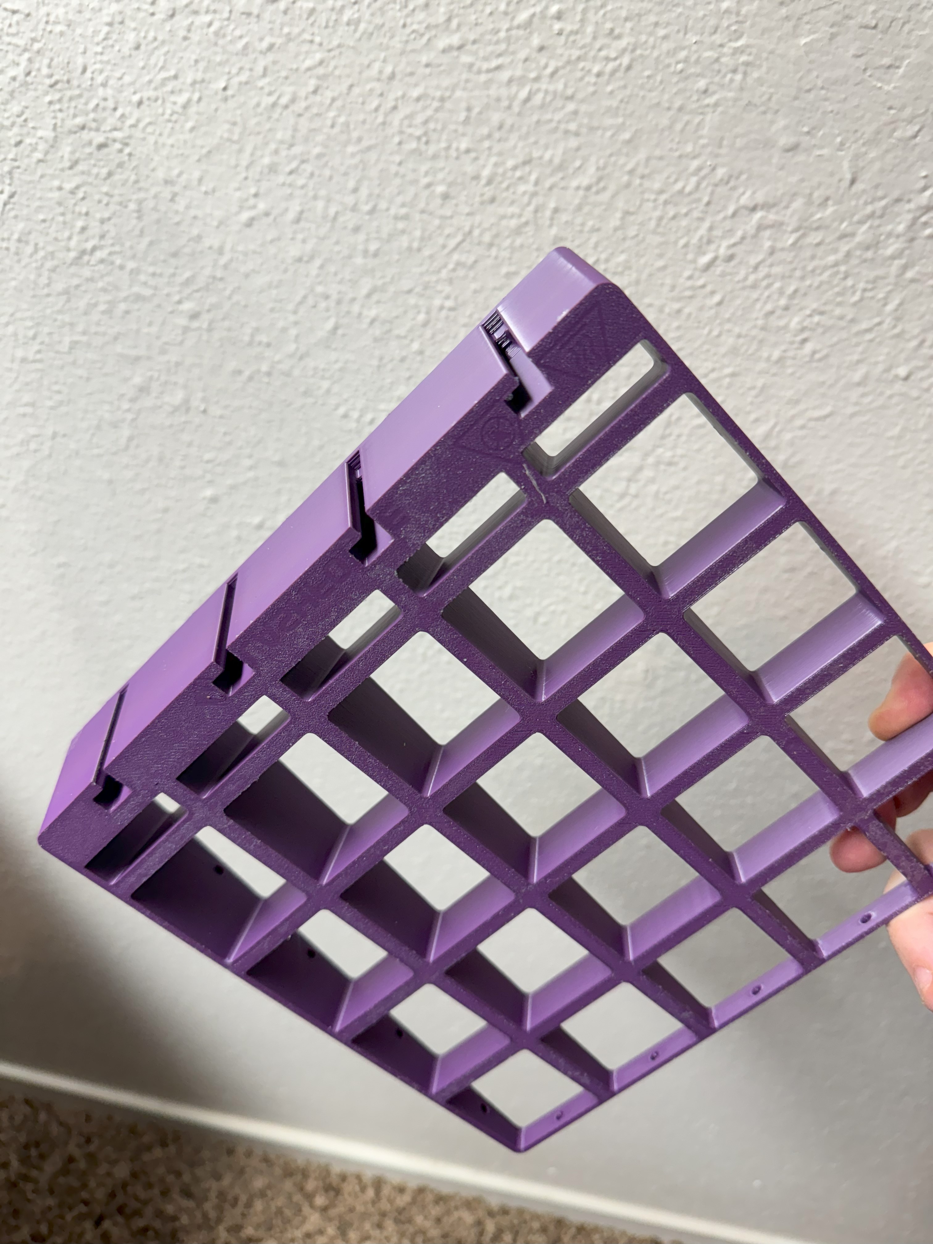 Gridfinity Base - 5x5 - Pegboard - 20 degree by printtron_maker ...