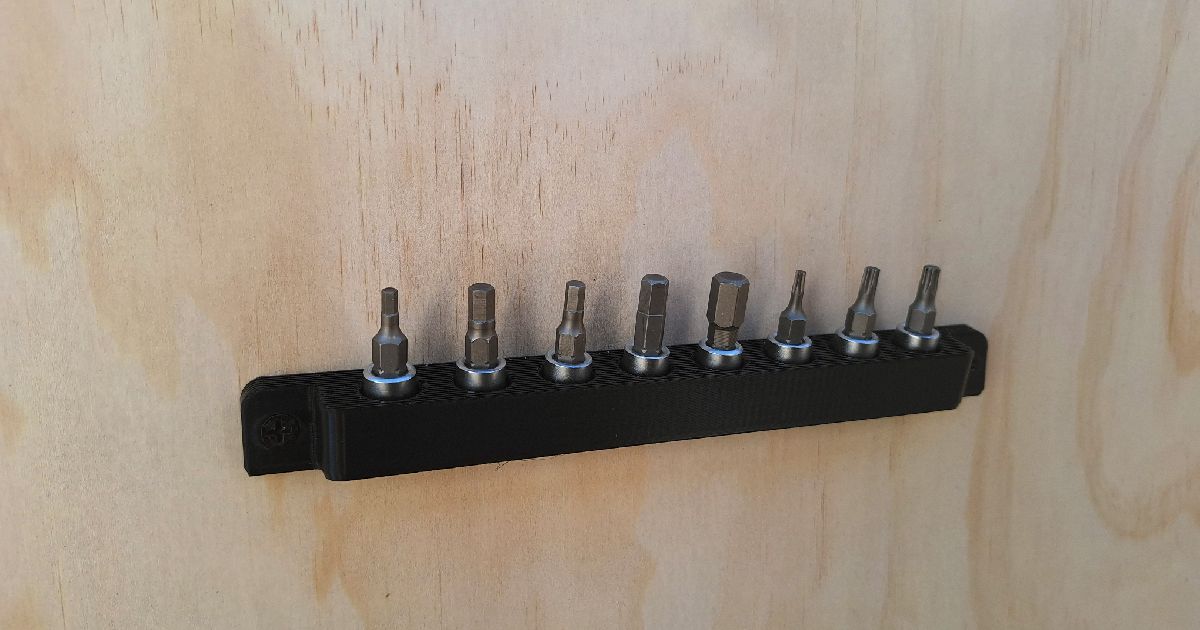 Allen sockets 1/4 holder by David Holečko | Download free STL model ...