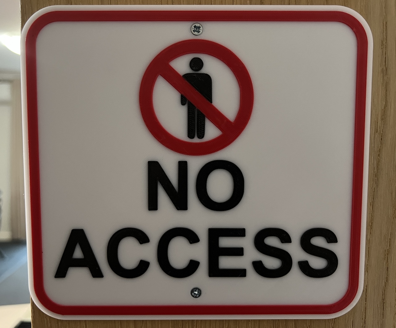 No Access Sign MMU AMS by muddymaker | Download free STL model ...