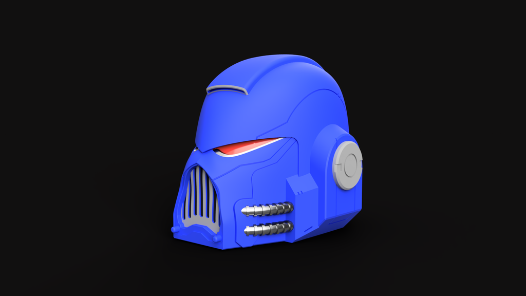 Warhammer 40k Space Marine Helmet by StarBug_Props | Download free STL ...