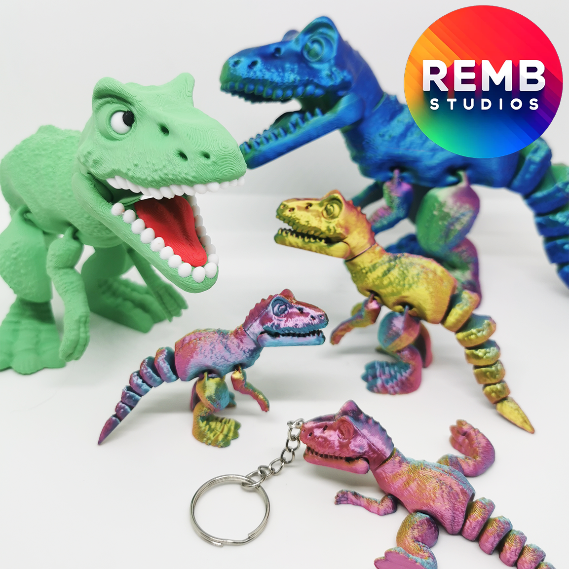 Flexi T-Rex Dinosaur | Articulated Trex NO support by Remb Studios ...