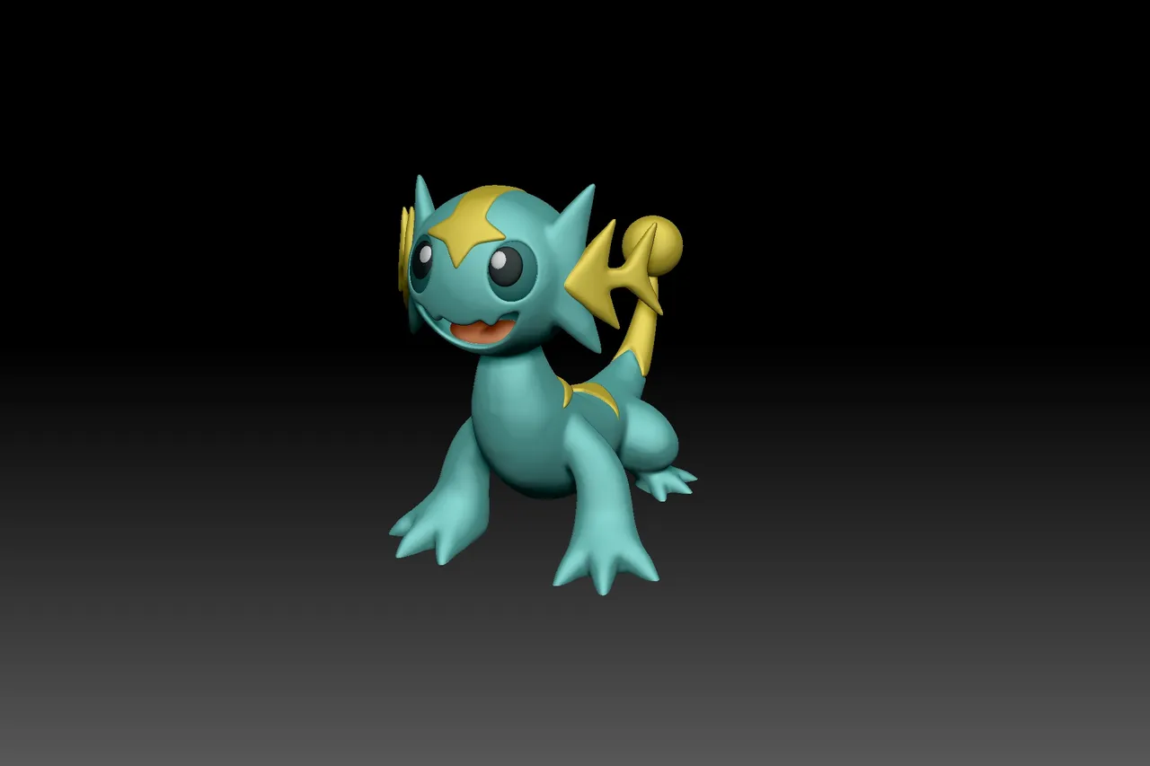 Tuxemon cute light axolotl - Axylightl by Sanglorian | Download free ...