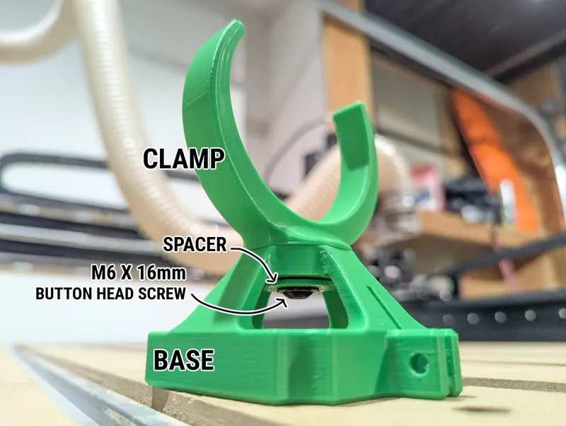 Shapeoko HDZ Z-Stepper Gimbal Mount for 2.5-inch Dust Hose by ...