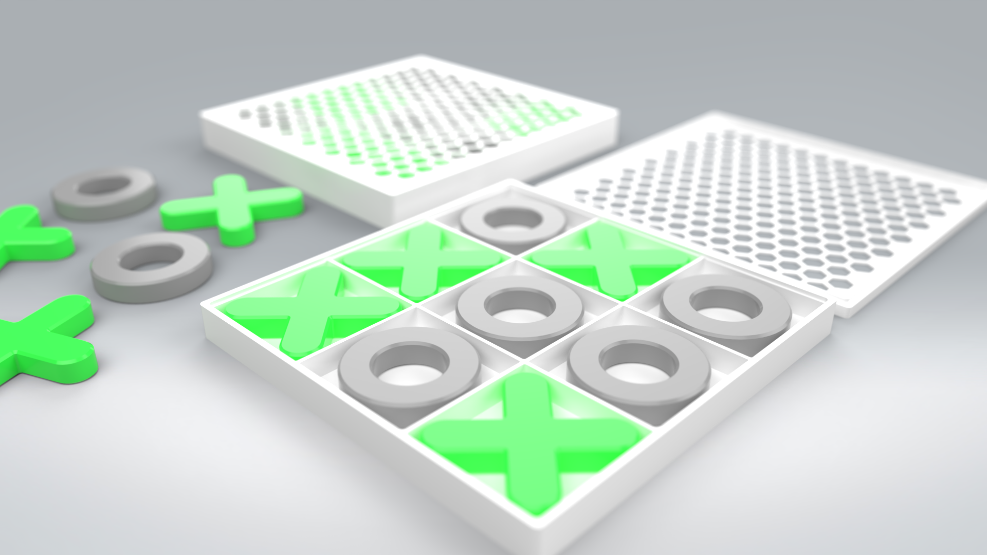 Tic Tac Toe Game Set Easy To Print By Firstlayer Oy Download Free Stl Model