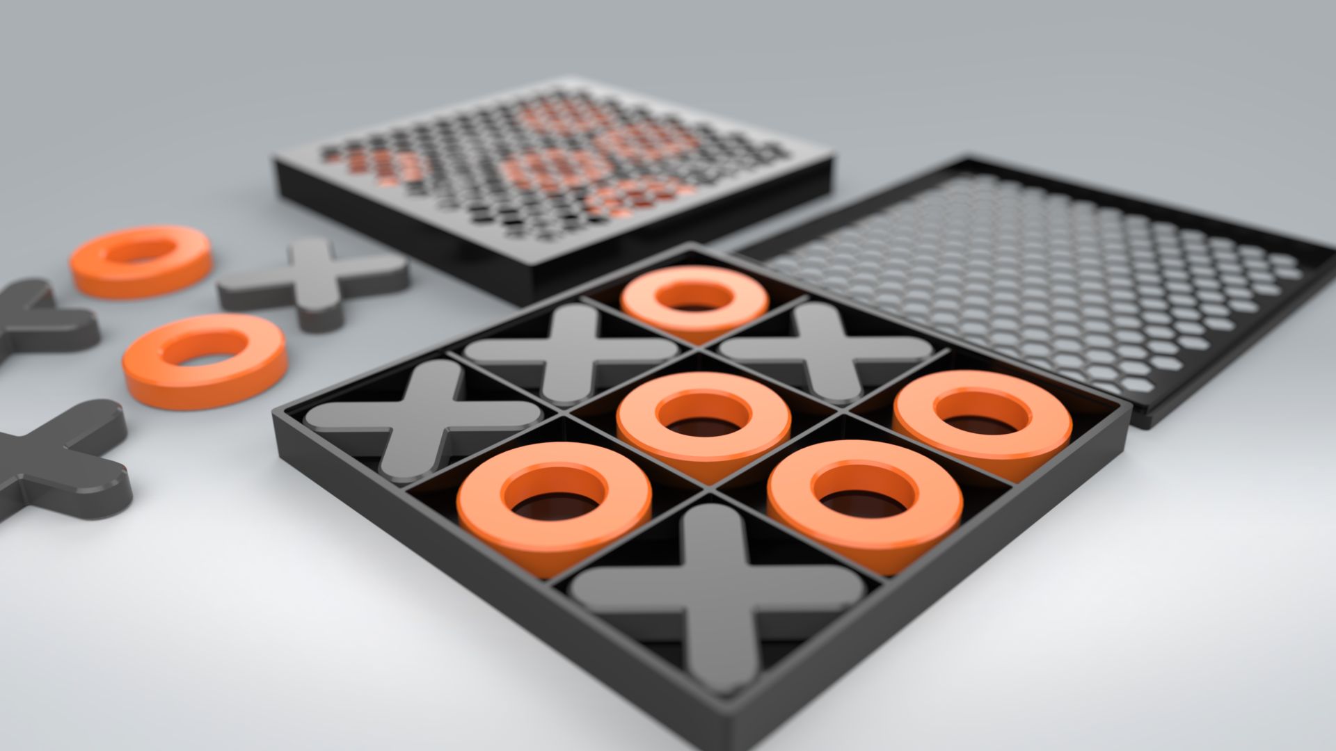 Tic Tac Toe Game Set Easy To Print By Firstlayer Oy Download Free Stl Model