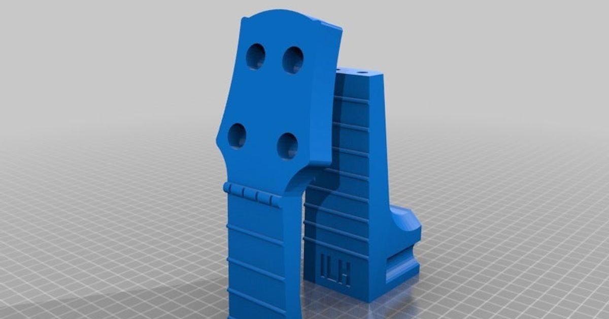 Ukulele neck with holes for pegs by haakemon | Download free STL model ...