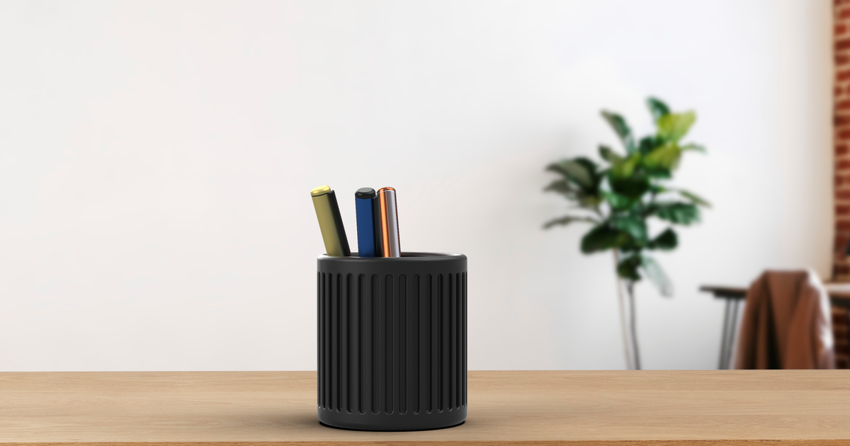 Circular Pen Holder by Tycho Design | Download free STL model | Printables.com