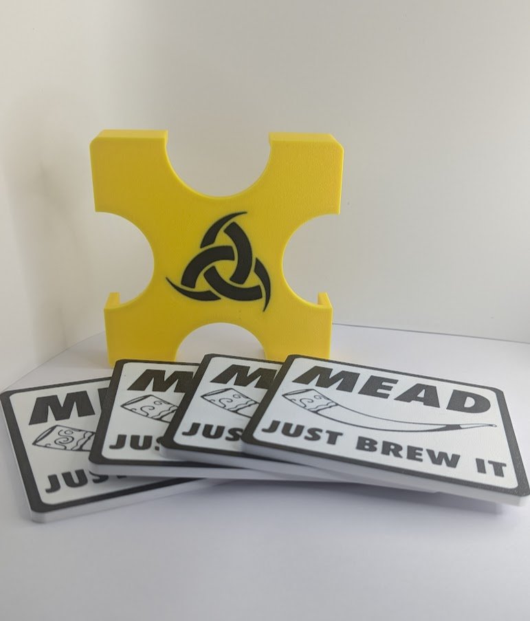 Mead Coaster Holder by Design•Slice•Print Studio | Download free STL ...