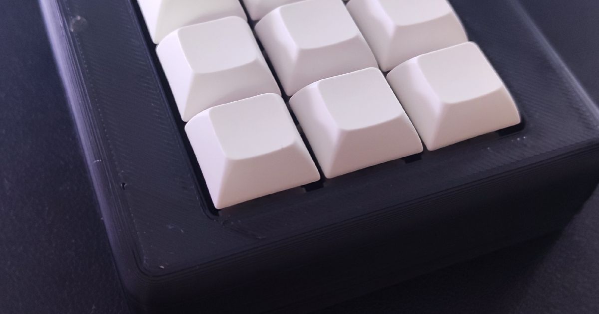 Macro Pad 3x3 by jboucly | Download free STL model | Printables.com