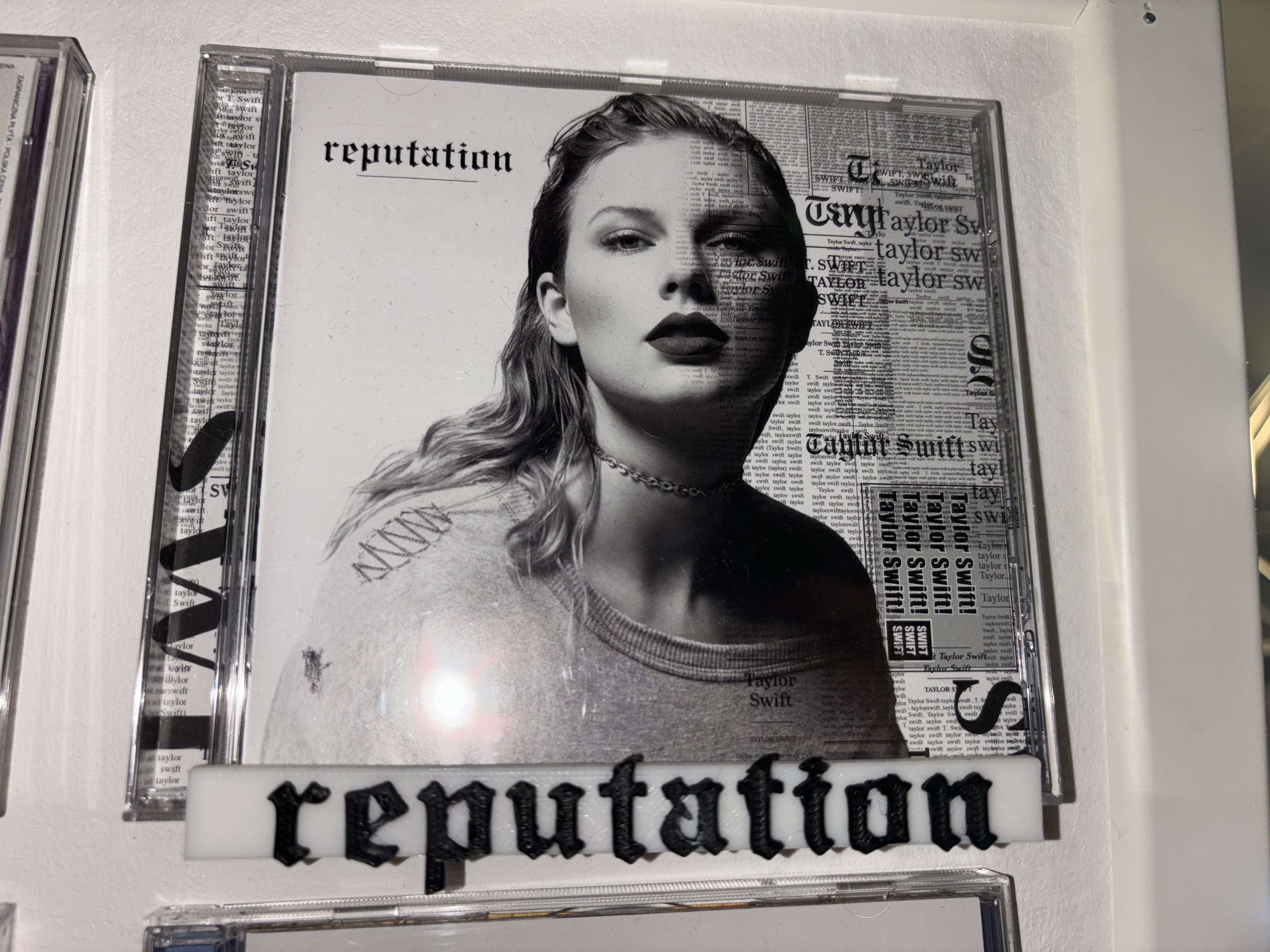 Taylor Swift reputation CD holder wall mounted by Wiktoria Tusinska ...