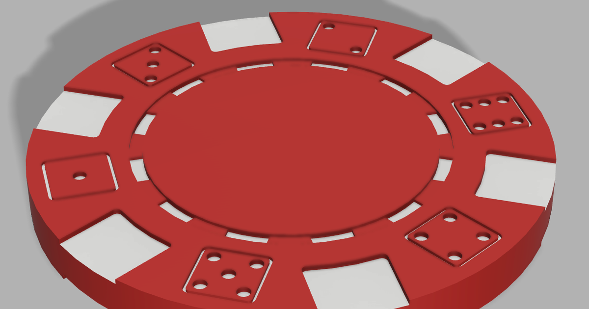 casino poker chips by layer upon layer | Download free STL model ...