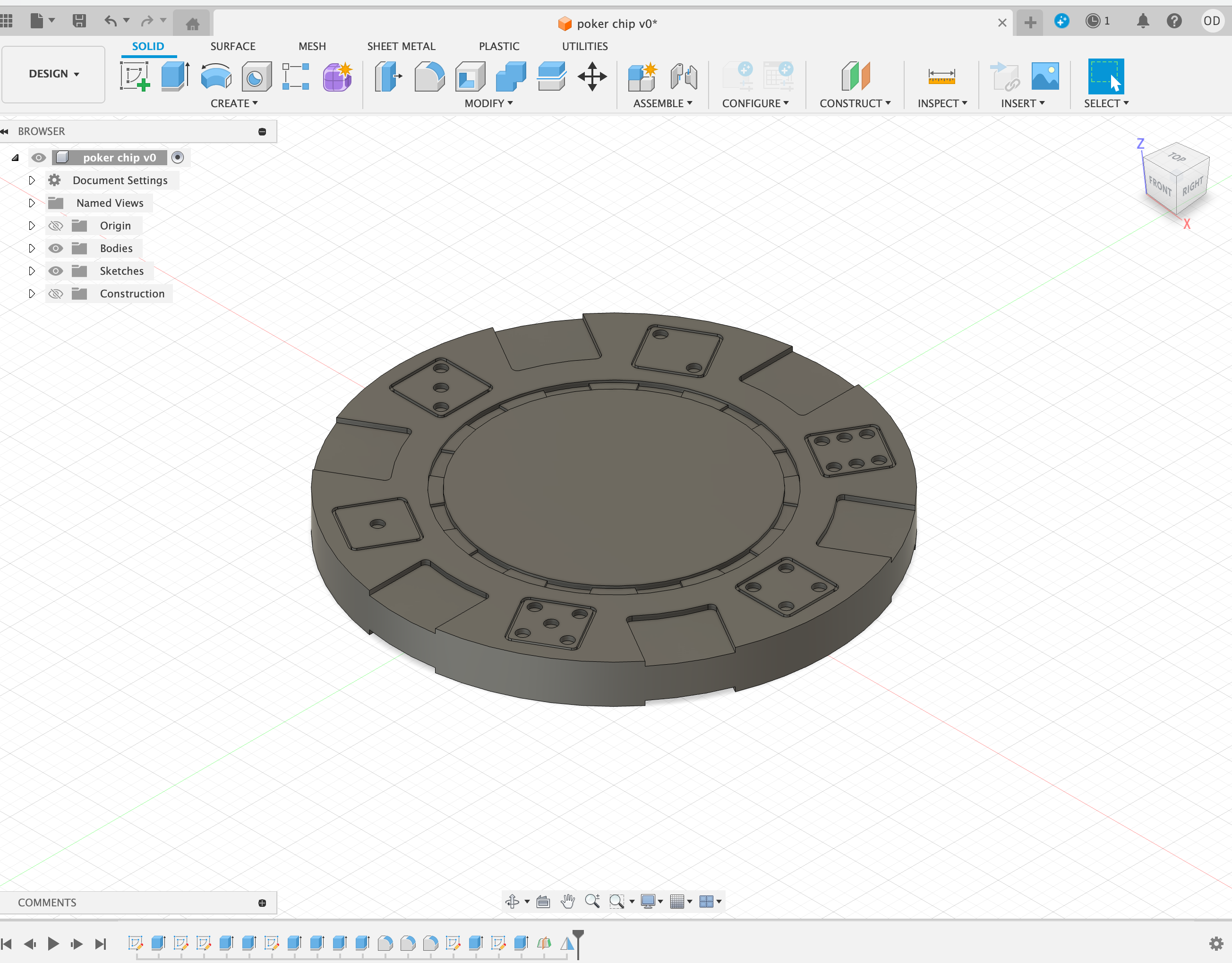 casino poker chips by layer upon layer | Download free STL model ...