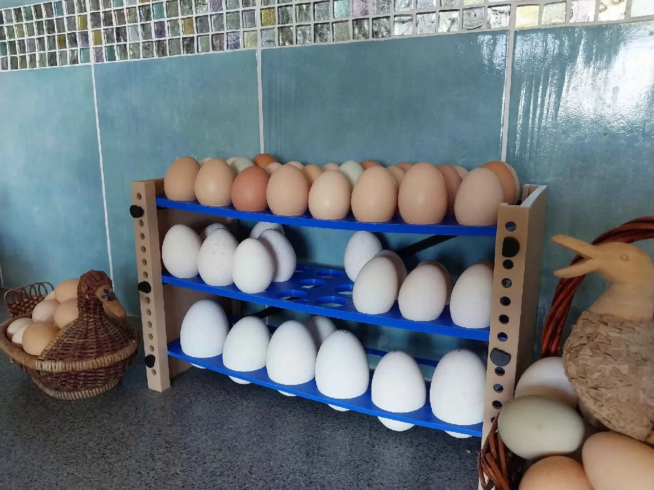 Chook and Goose Egg Tower by aussie-printing | Download free STL model ...