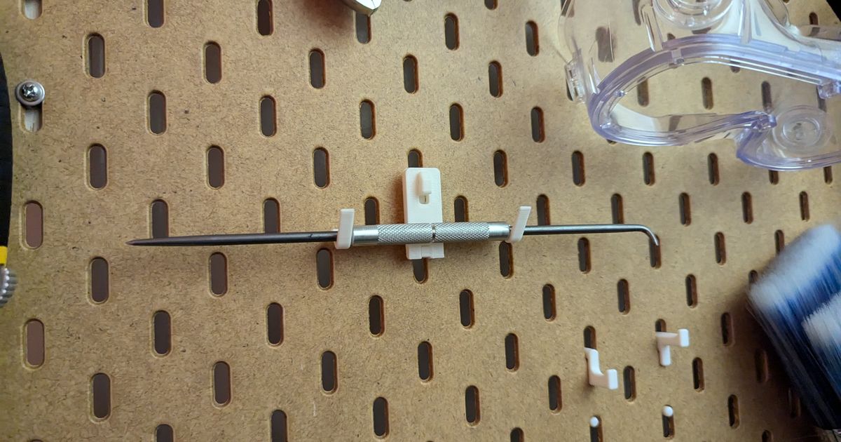 Skadis scriber holder by Rai | Download free STL model | Printables.com